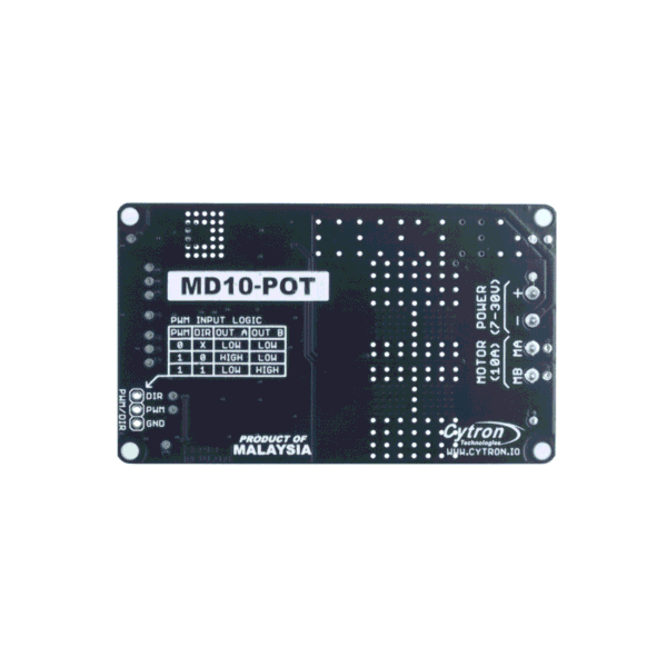 Controlador de Motor DC 10A 7V–30V con Potenciómetro y Switch – Driver ...