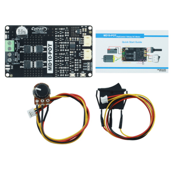 Controlador de Motor DC 10A 7V–30V con Potenciómetro y Switch – Driver ...